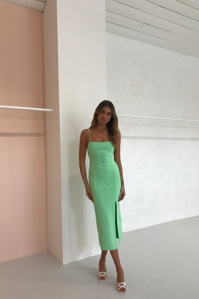 Bec and Bridge Missy Midi Dress in Neon Green – Coco & Lola