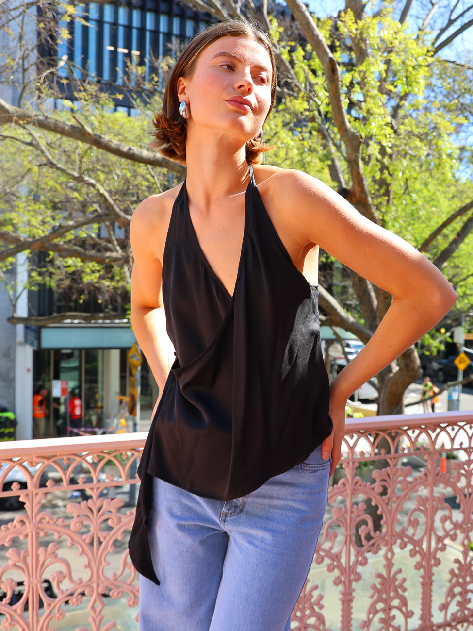 Hansen & Gretel Mavis Contrast Cami in Black – Coco & Lola