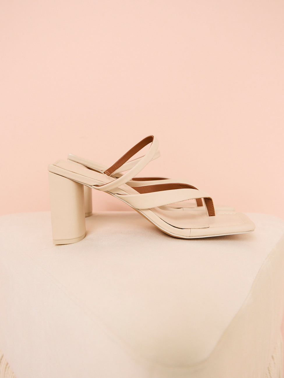 Bronwyn Winona Heel in Shell – Coco & Lola