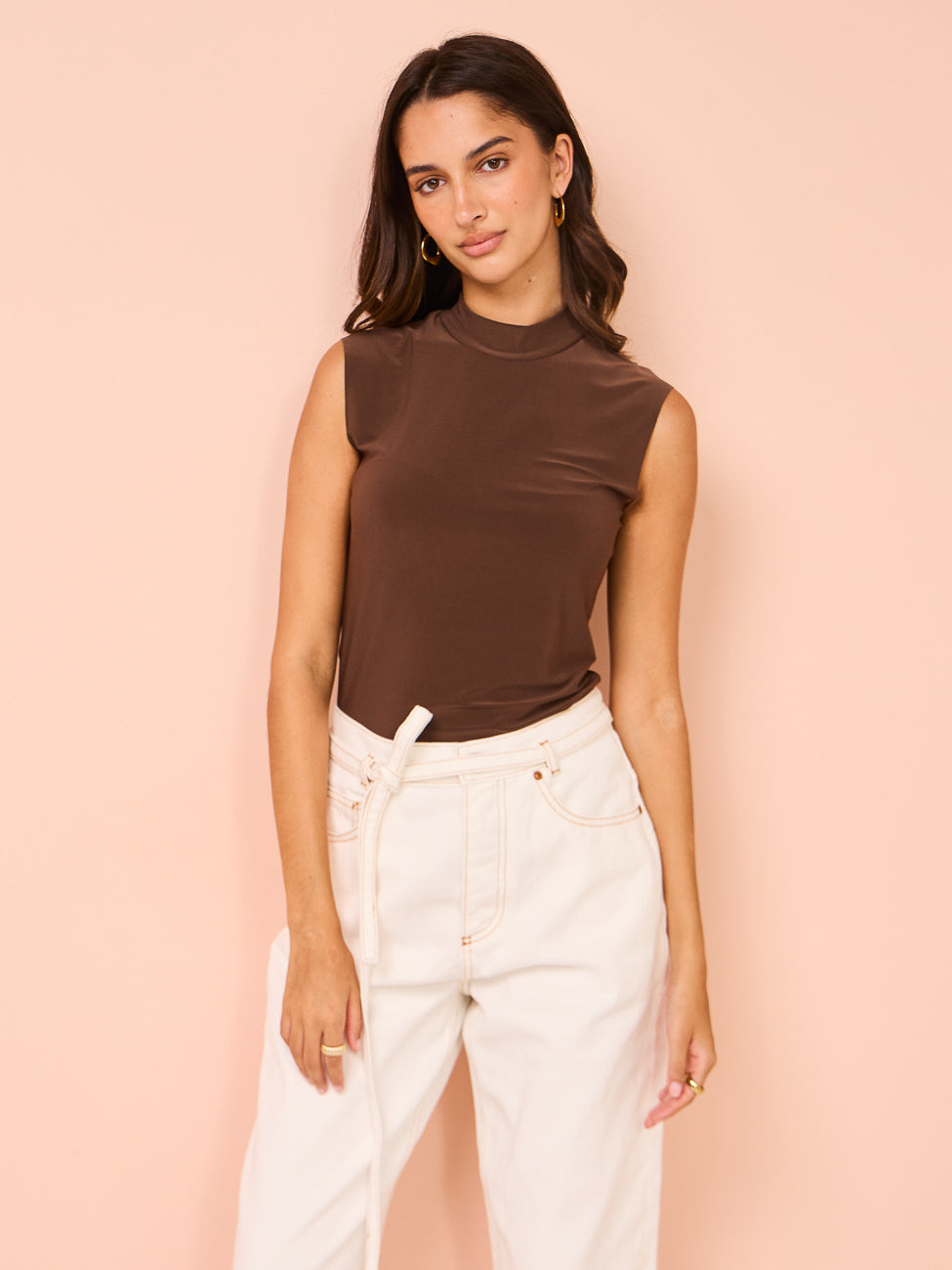 Camilla and Marc Saint Sleeveless Top in Milk Chocolate – Coco & Lola