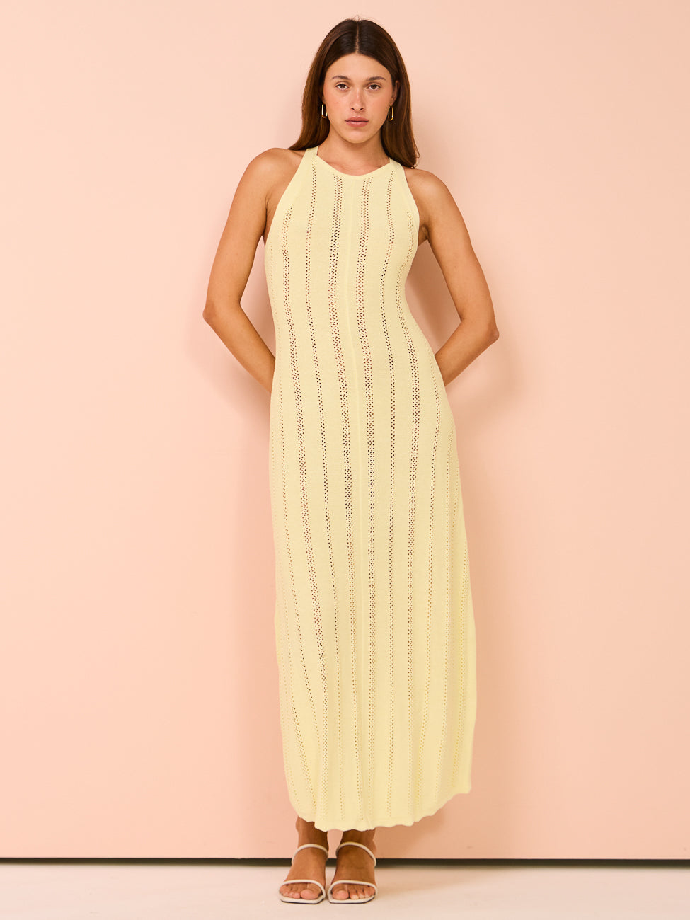 Mon Renn Aster Knit Midi Dress in Lemon – Coco & Lola