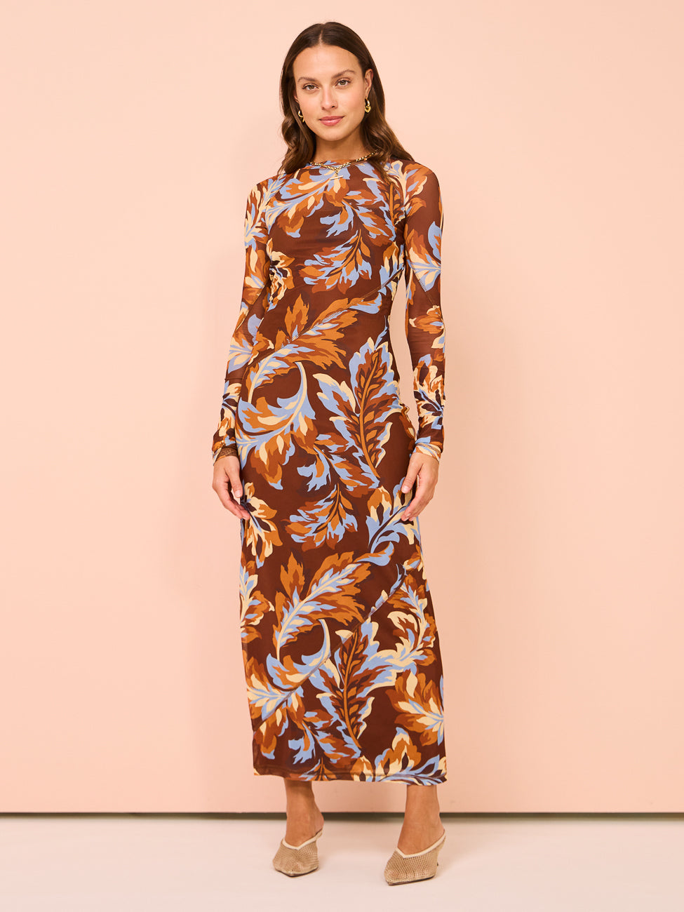 Ownley Carla Dress in Retro Leaf – Coco & Lola