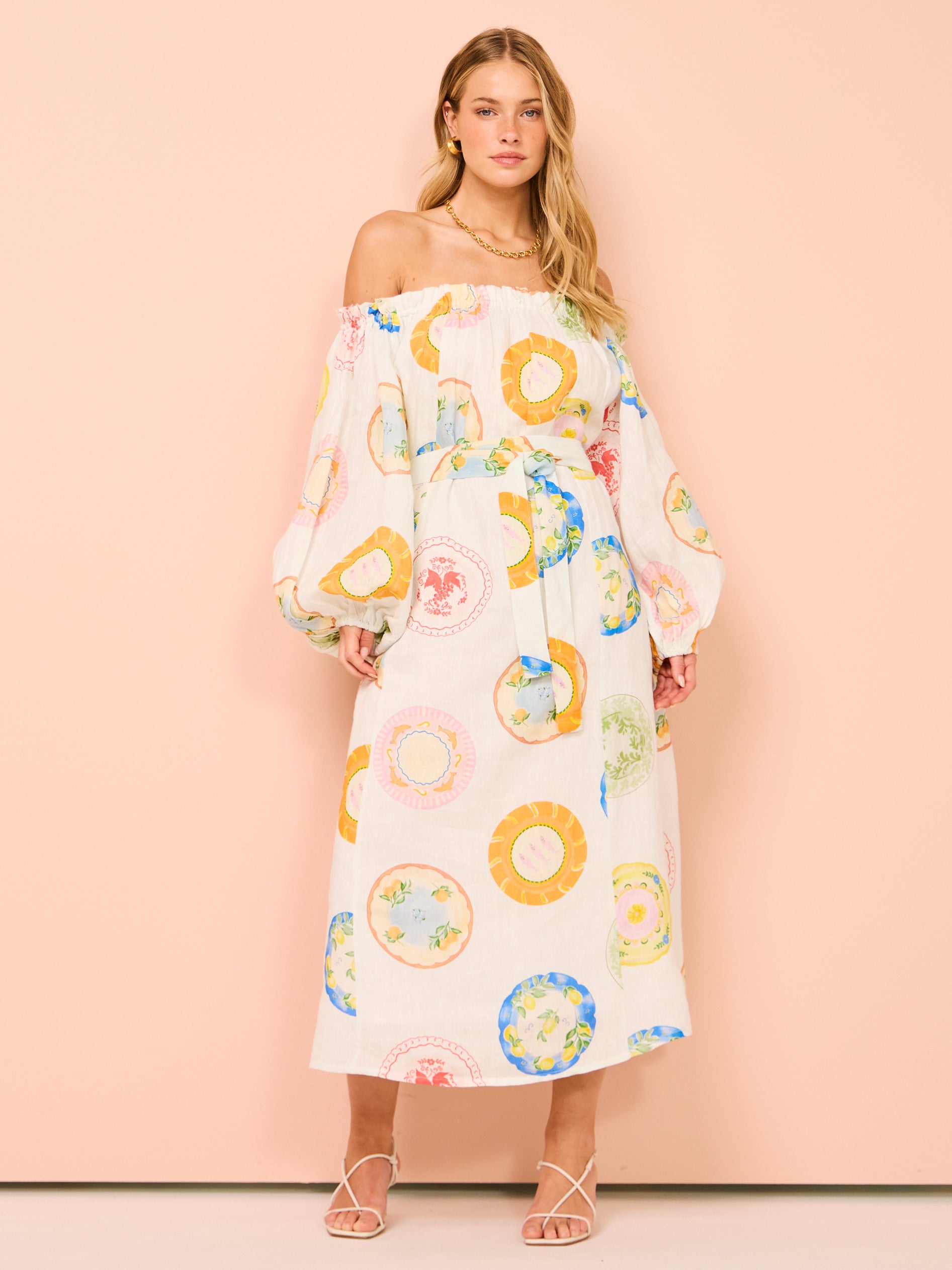 Palm Noosa Sicily Dress in Plates – Coco & Lola