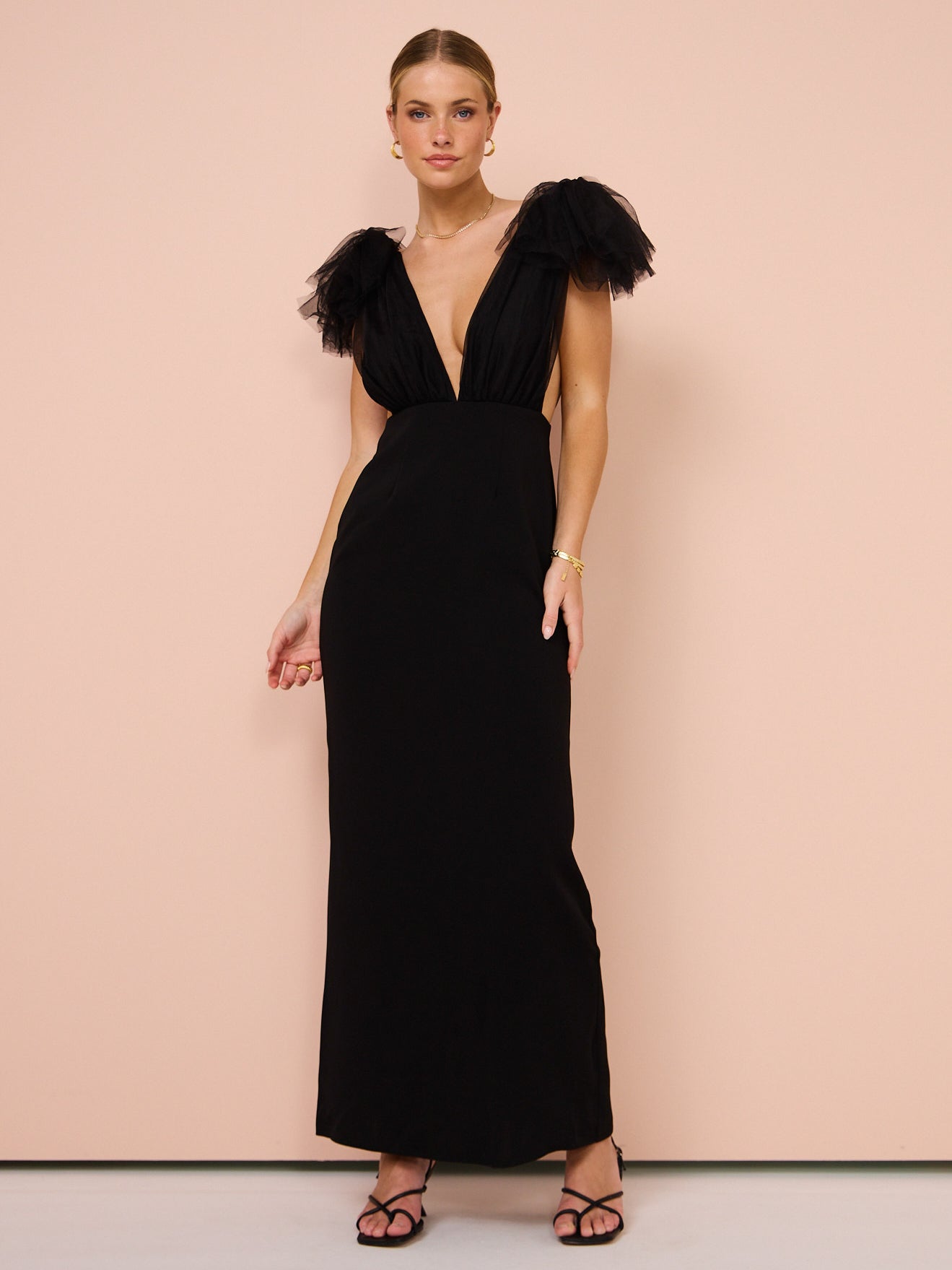 Sonya Como Maxi Dress in Noir – Coco & Lola