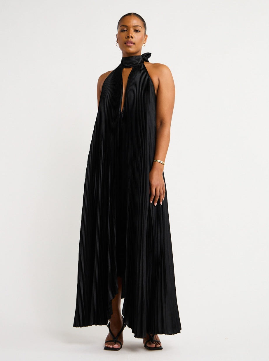 Lidee Opera Gown in Noir – Coco & Lola