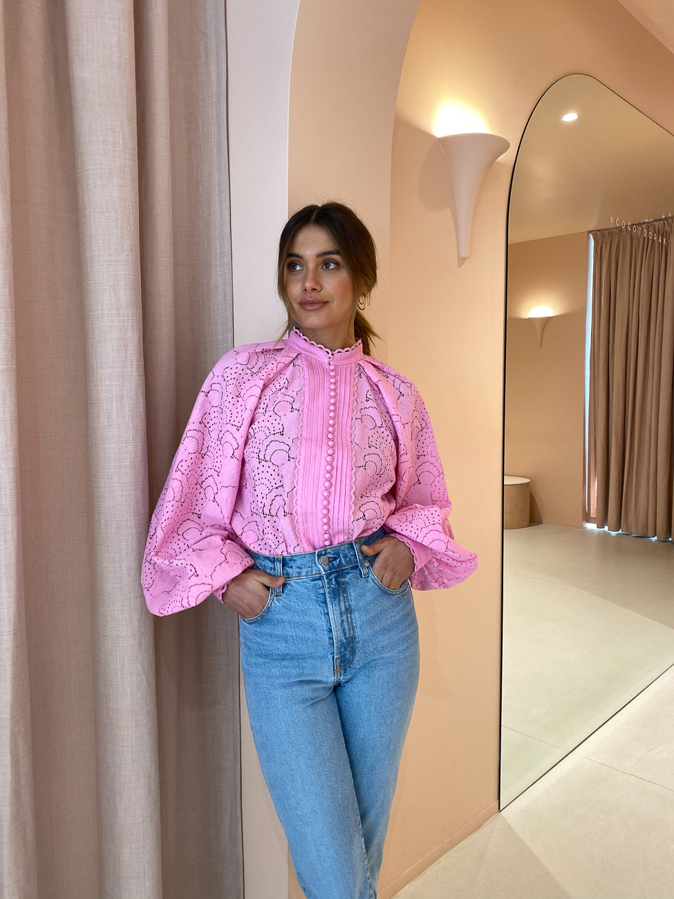 Acler Cookes Blouse in Taffy Pink – Coco & Lola