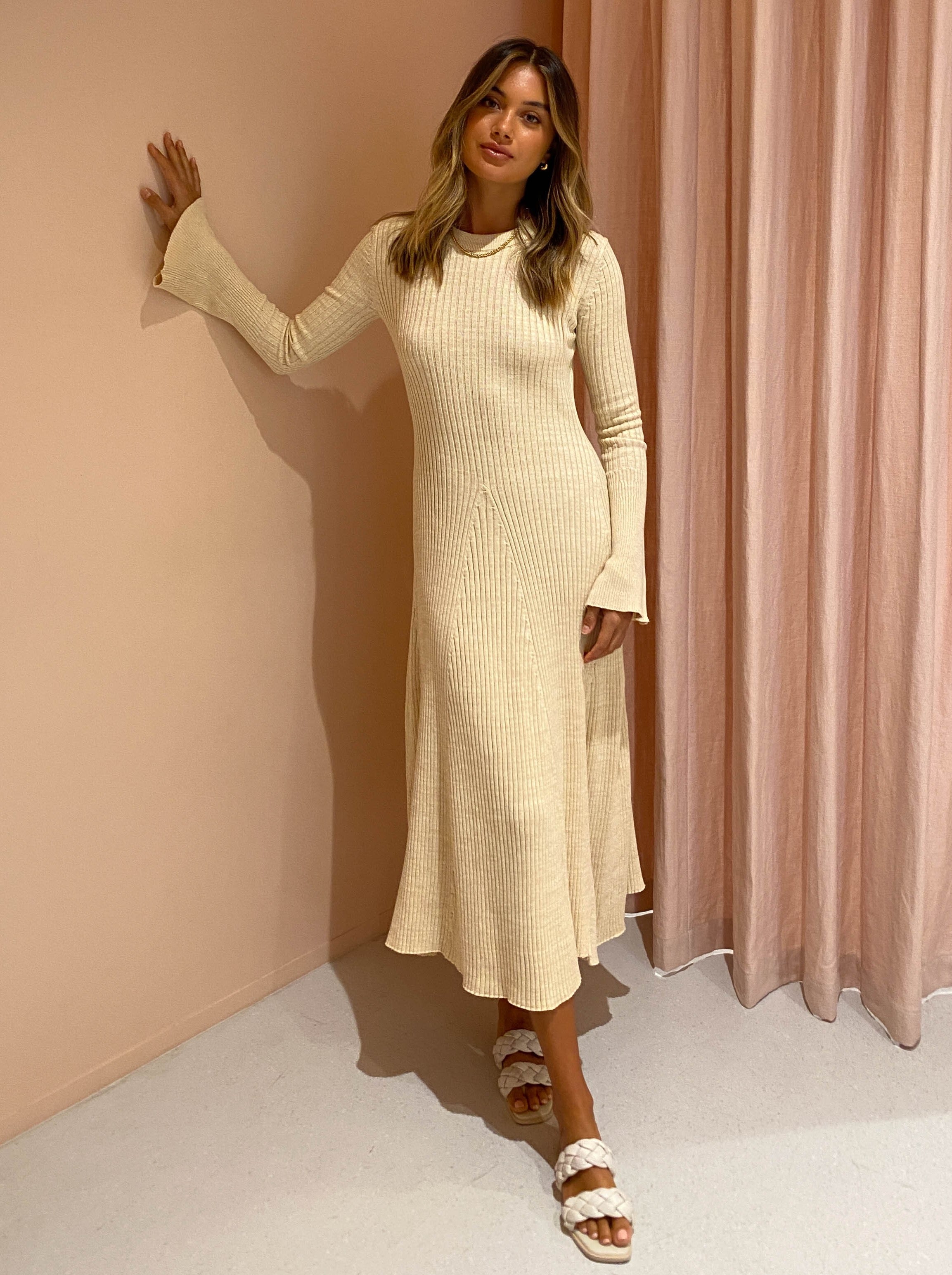 Anna Quan Isla Dress in Wheat – Coco & Lola