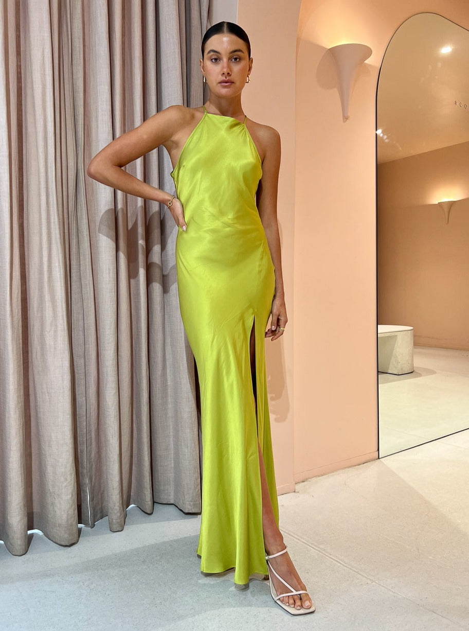 Bec and Bridge Teresa Halter Maxi Dress in Wasabi – Coco & Lola