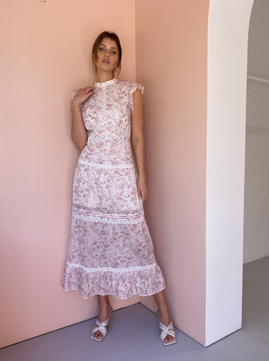 Sir Caprice Open Back Gown in Caprice Print – Coco & Lola