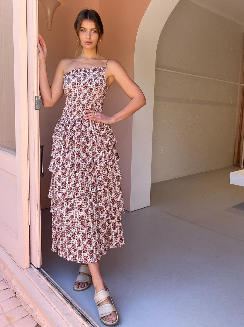 Sir Flore One Shoulder Maxi Dress in Flore Print – Coco & Lola