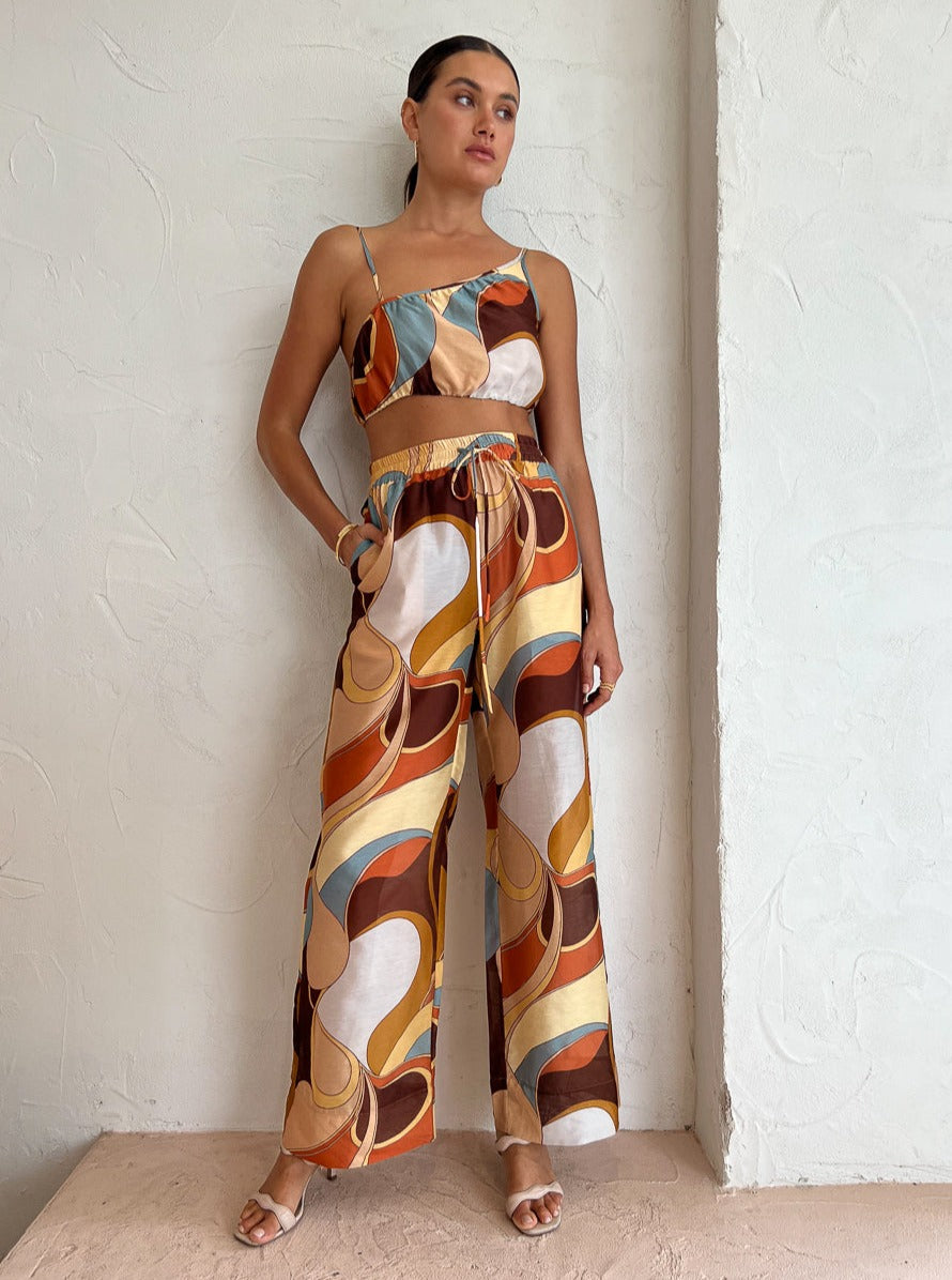 Sir Vista Draw String Pant in Vista Print – Coco & Lola