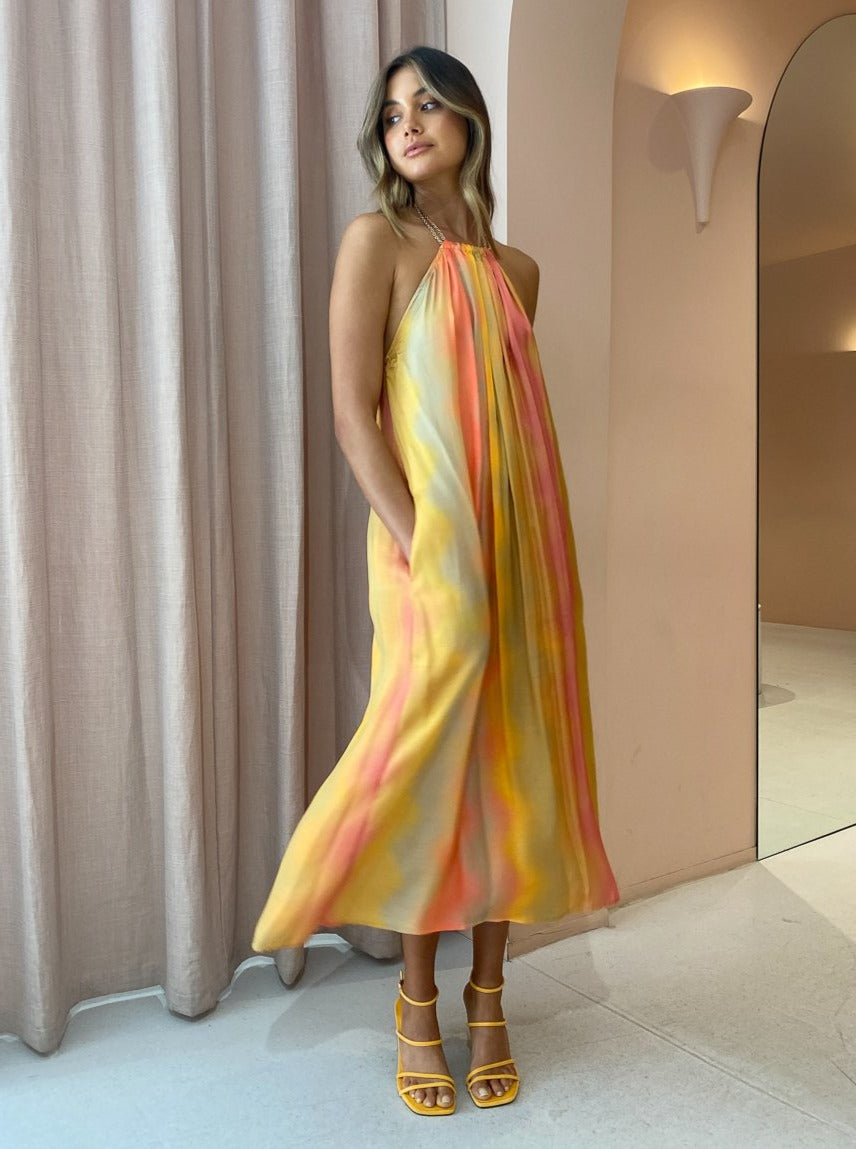 Suboo Sundown Halterneck Maxi Dress in Sunset – Coco & Lola