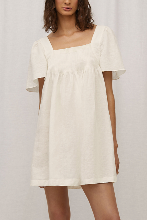 Steele Denisa Dress in Blanc – Coco & Lola