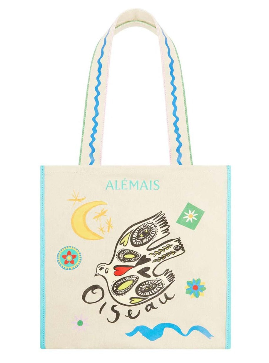 Alemais Soleil Bird Tote Bag in Multi – Coco & Lola