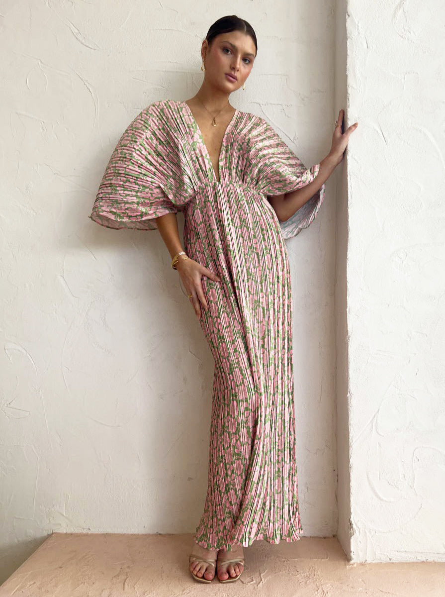 Sonya Gianna Dress in Olive Floral – Coco & Lola