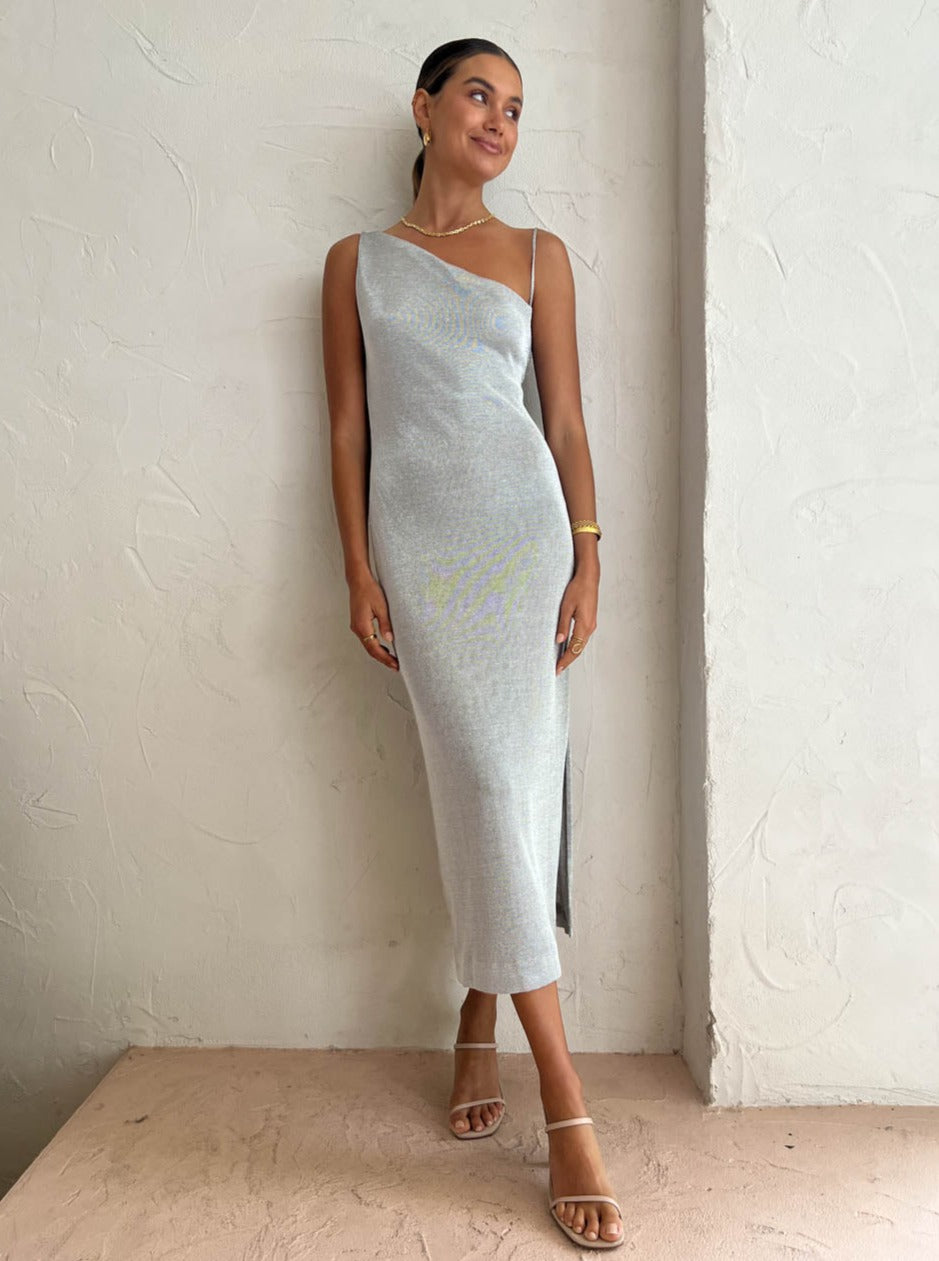 Third Form Heavy Metal Knit Cowl Slip in Silver – Coco & Lola