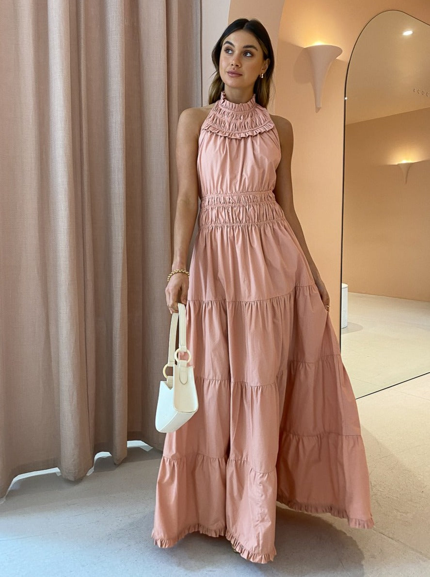 Magali Pascal Jaqueline Maxi Dress in Peach – Coco & Lola